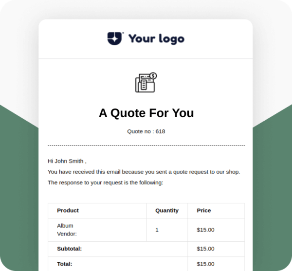 YITH Quote Email Customization Spark Editor Add-On